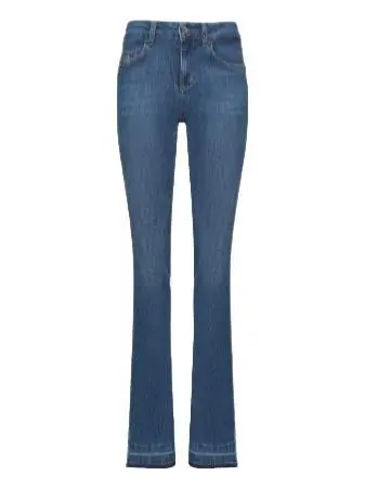 Liu Jo Long Denim Jacket With Belt Loops - Blue