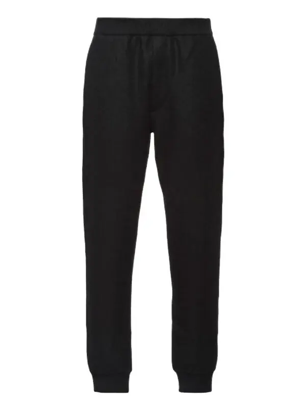 Prada Knitted Track Pants - Black