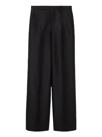 Gucci Embroidered Gabardine Pants - Black