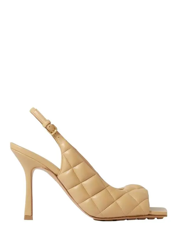 Bottega Veneta Padded Slingback Sandals - Nude
