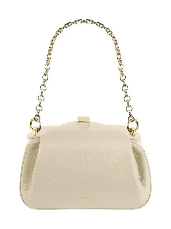 Yuzefi Mini Oyster Grained-leather Shoulder Bag - Nude