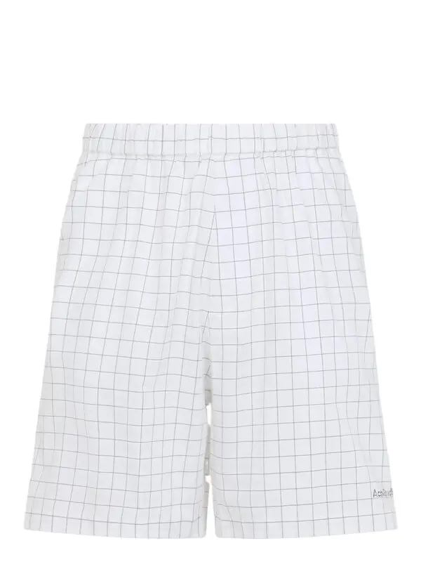 Acne Studios Grid Shorts - White