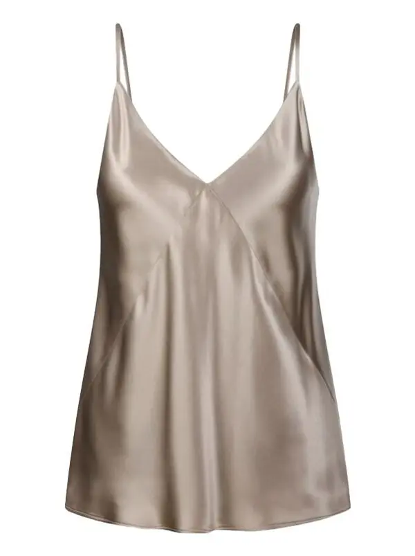 Max Mara Sleeveless V-neck Top - Nude