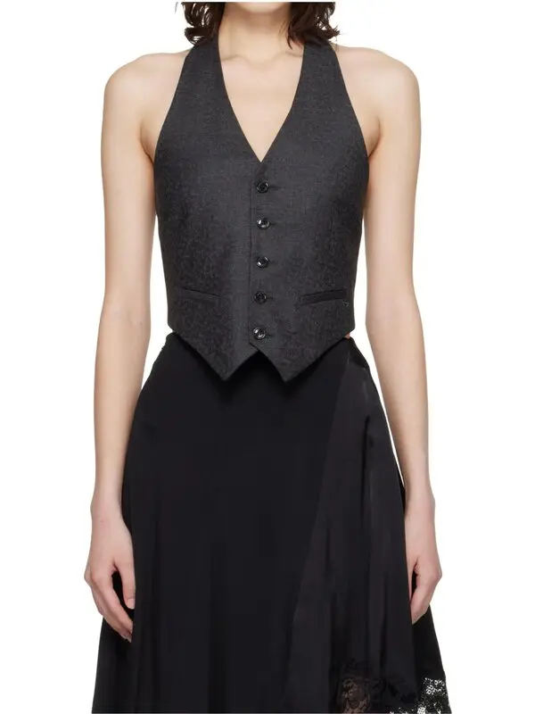 Vetements Backless Vest - Dark Gray