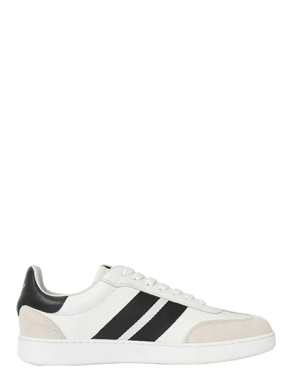 Bally Lace-up Perforated Detail Sneakers - White