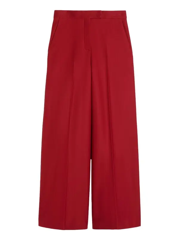 Max Mara High-waisted Tailored Trousers - Red