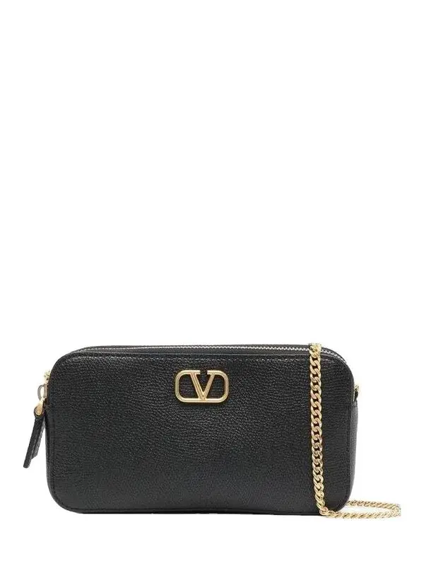 Valentino Garavani Small Vlogo Crossbody Bag - Black