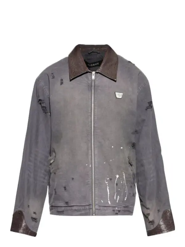 MISBHV 1997 Paint-splatter Distressed Jacket - Graphite