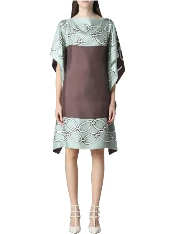 Valentino Garavani Chain 1967 Foulard Printed Dress - Multicolor