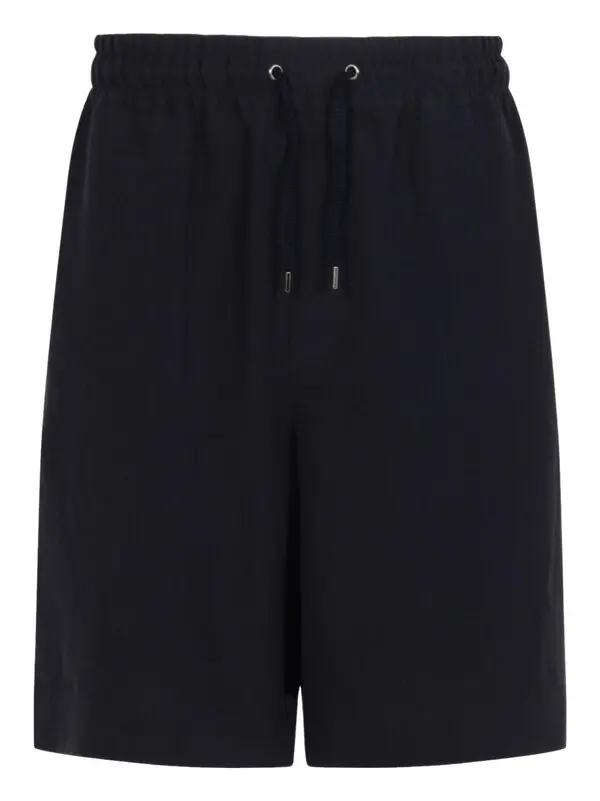 Giorgio Armani Relaxed Fit Drawstring Shorts - Blue