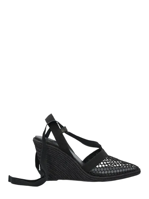 CHRISTIAN LOUBOUTIN Toleda Espadrille Wedge Sandals - Black