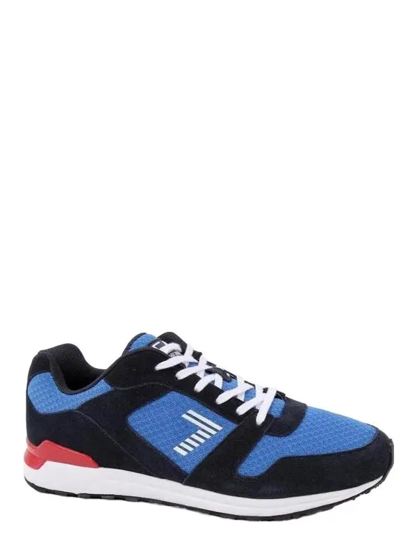 EA7 Logo Lace Up Casual Sneakers - Black
