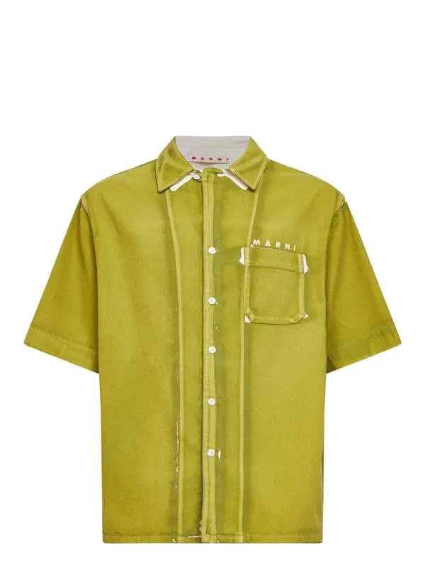 Marni Short-sleeved Button-down Shirt - Brown