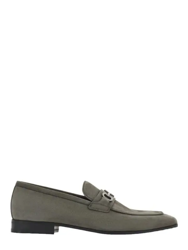 FERRAGAMO Gancini Ornament Loafers - Daytona Gray