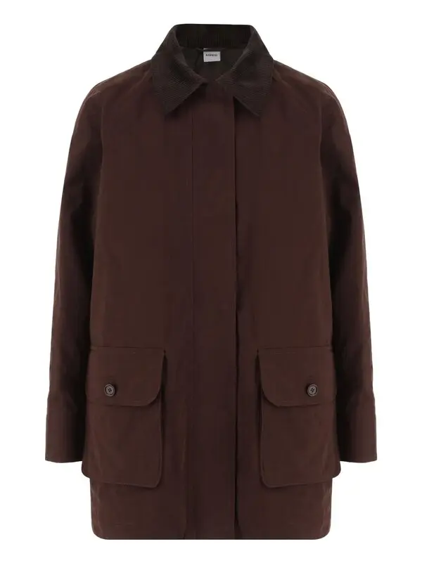 Aspesi Long-sleeved Straight-hem Coat - Black
