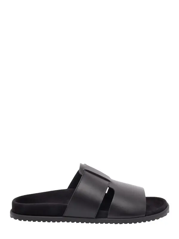 Dolce & Gabbana Logo Detailed Slides - Black
