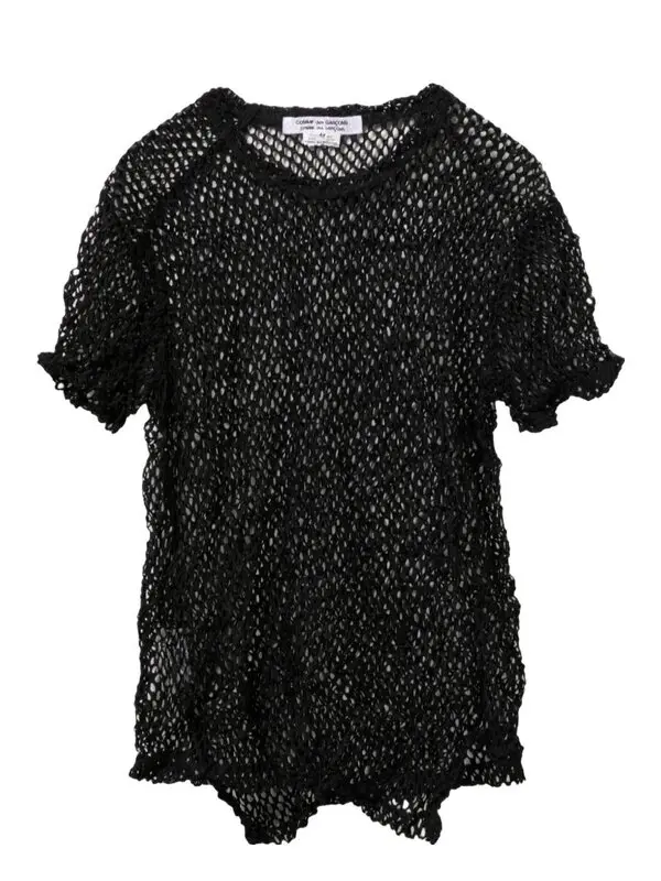 Comme Des Garçons Mesh T-shirt - Black