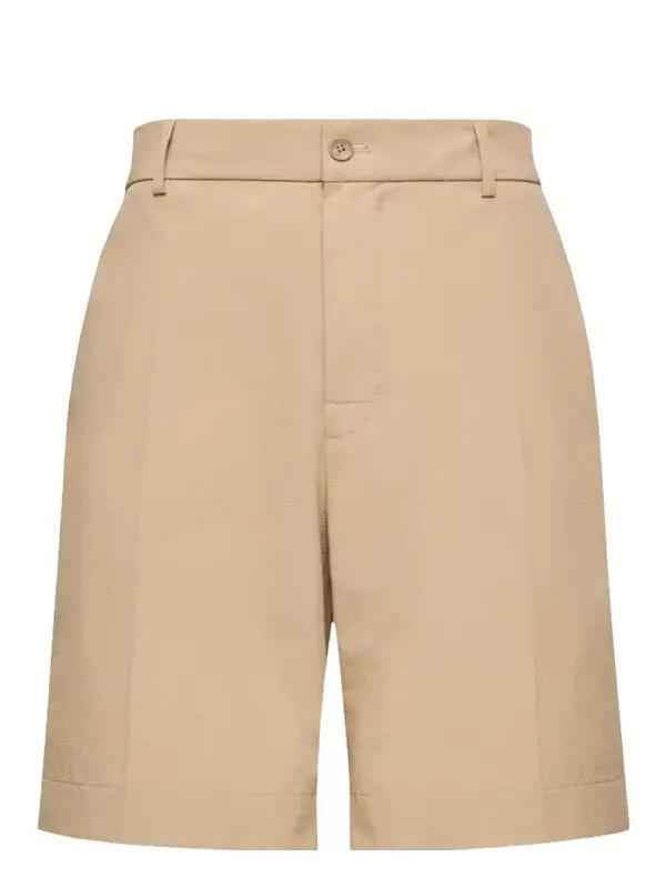 Moncler Seersucker Tailored Shorts - Beige
