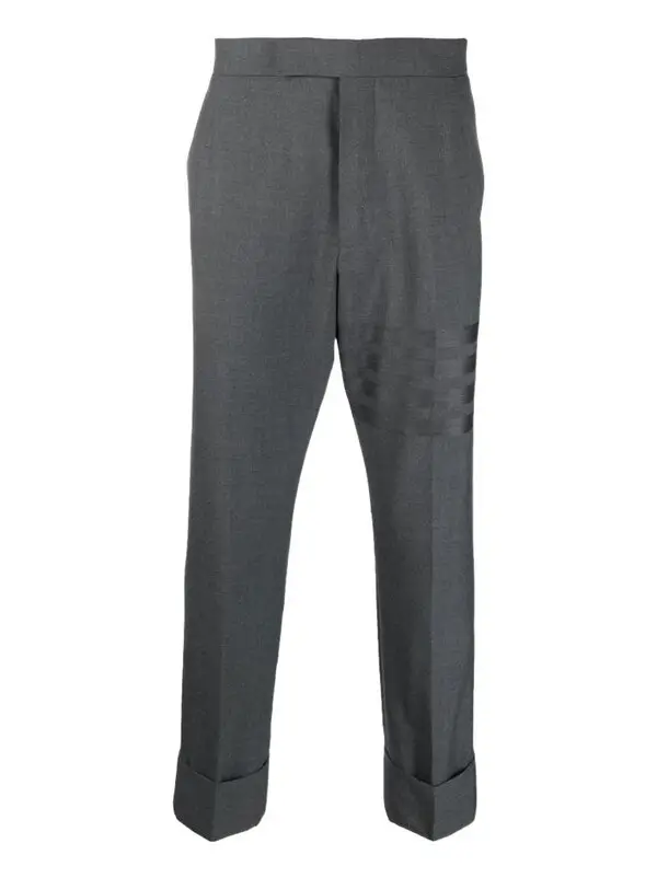 Thom Browne 4-bar Tailored Pants - Dark Gray