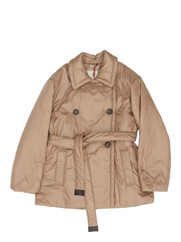 Max Mara Calla Belted Double-breasted Jacket - Light Brown