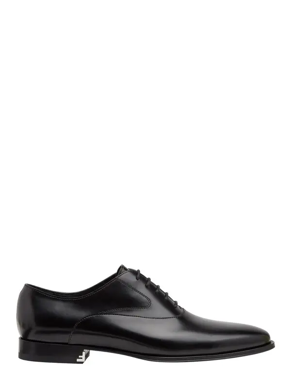 Fendi Leather Oxfords - Black
