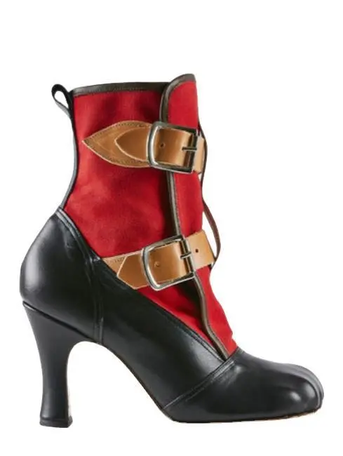VIVIENNE WESTWOOD Bondage Buckled Boots - Red