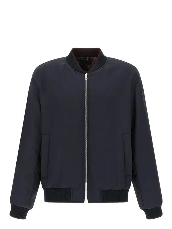 Dries Van Noten Zip-up Reversible Bomber Jacket - Navy Blue
