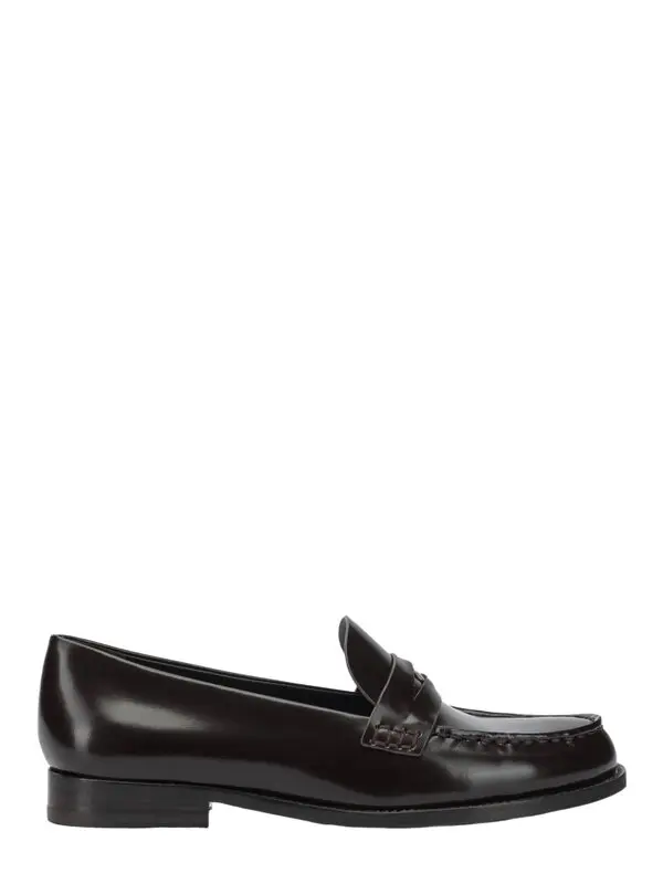 Tory Burch Round Toe Loafers - Brown