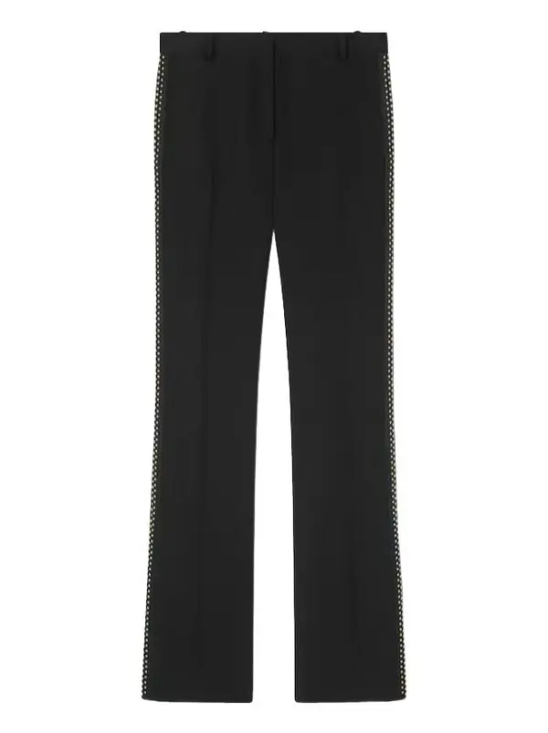 Versace Stud-embellished Trousers - Black