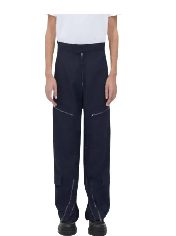 Bottega Veneta All-over Zip Detailed Trousers - Black