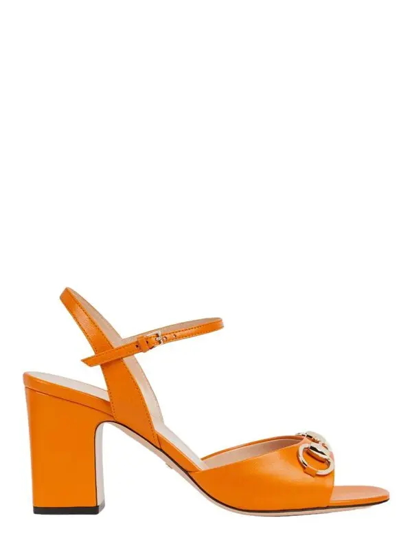 Gucci Horsebit Sandals - Orange