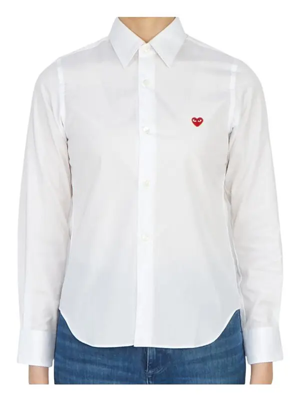 Comme Des Garçons Classic Collar Long Sleeve Shirt - White