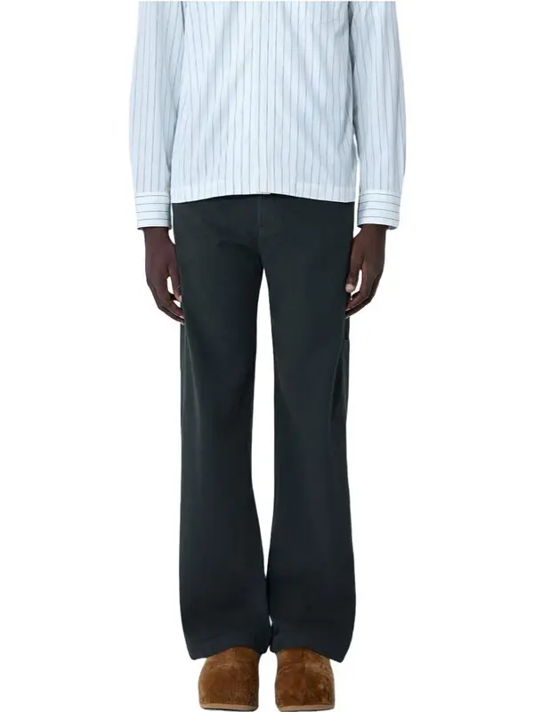Dries Van Noten Pressed Crease Trousers - Black