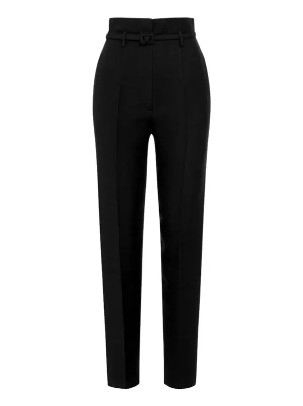 Dior Wool High Waist Pants - Black