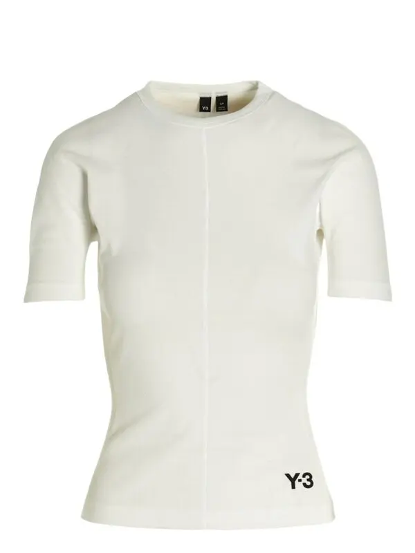Y3 Short Sleeve Crewneck Top - White
