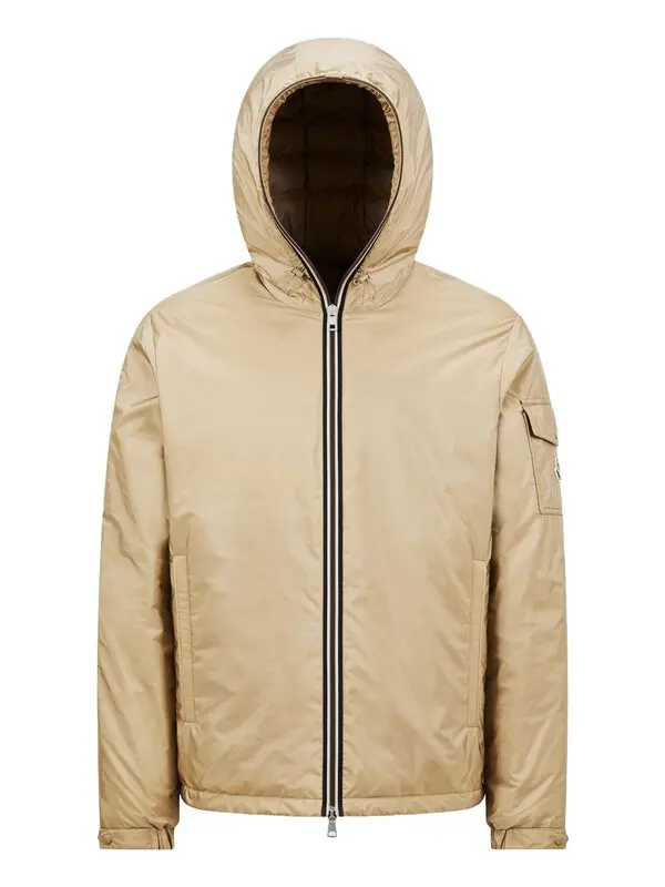 Moncler Evettes Hooded Down Jacket - Sand Beige