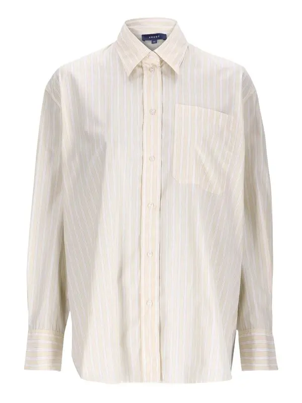 Soeur Long Sleeve Striped Shirt - Yellow/off-white