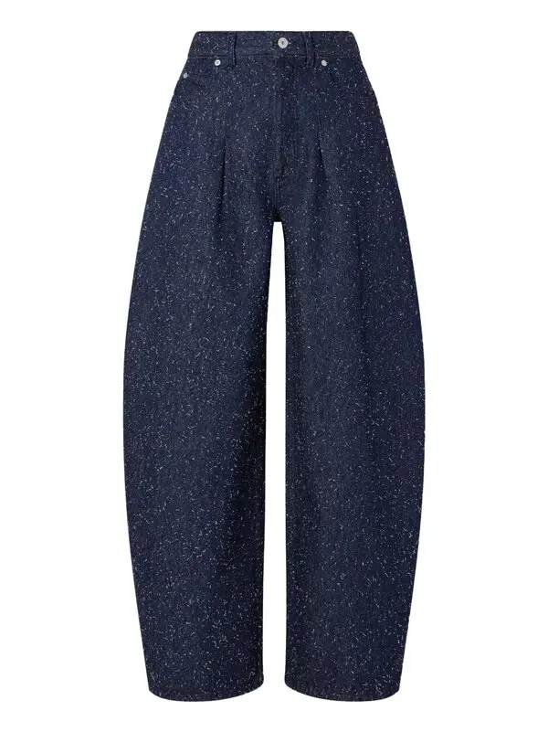 Jacquemus High-waisted Wide-leg Jeans - Navy Blue