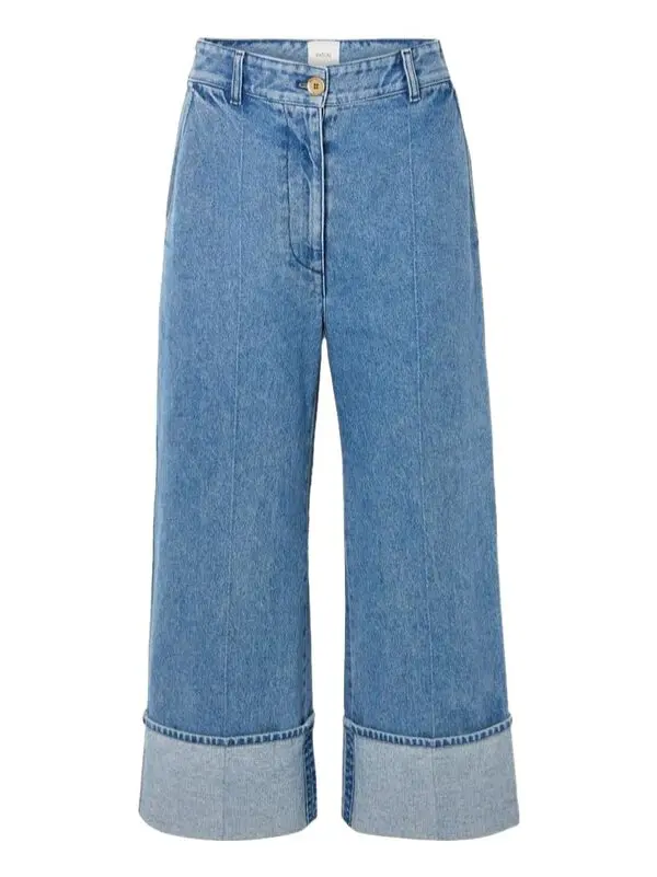 PATOU Denim Trousers With Belt Loops - Blue