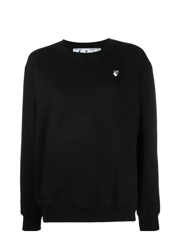 Off-White Flock Arrows Logo Sweatshirt - Black