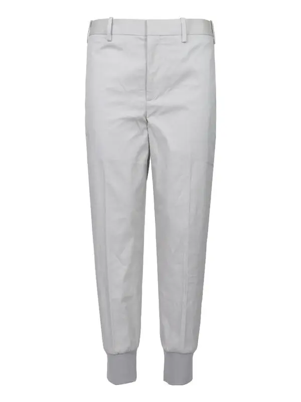 Neil Barrett Ribbed Slim Casual Pants - Gray