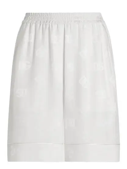 Dolce & Gabbana Dg Logo Print Shorts - Off White