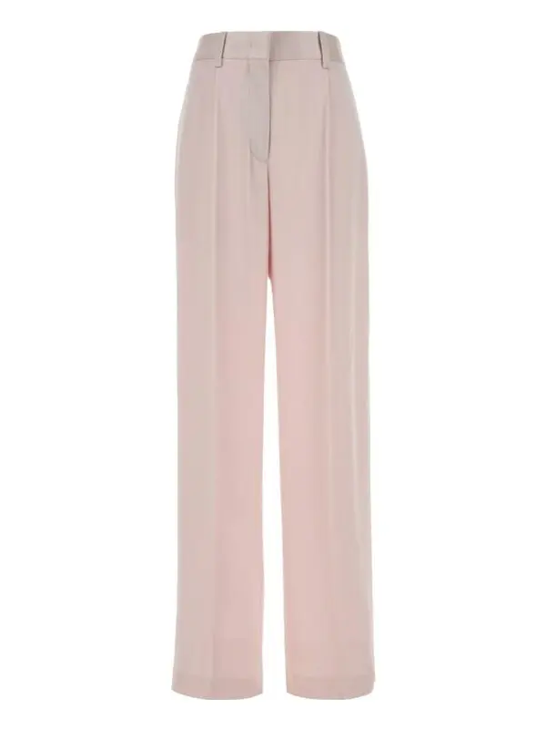 JIL SANDER Satin Wide Leg Trousers - Pink