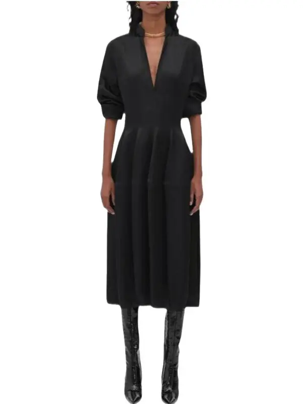 Bottega Veneta Silk Twill Dress - Black