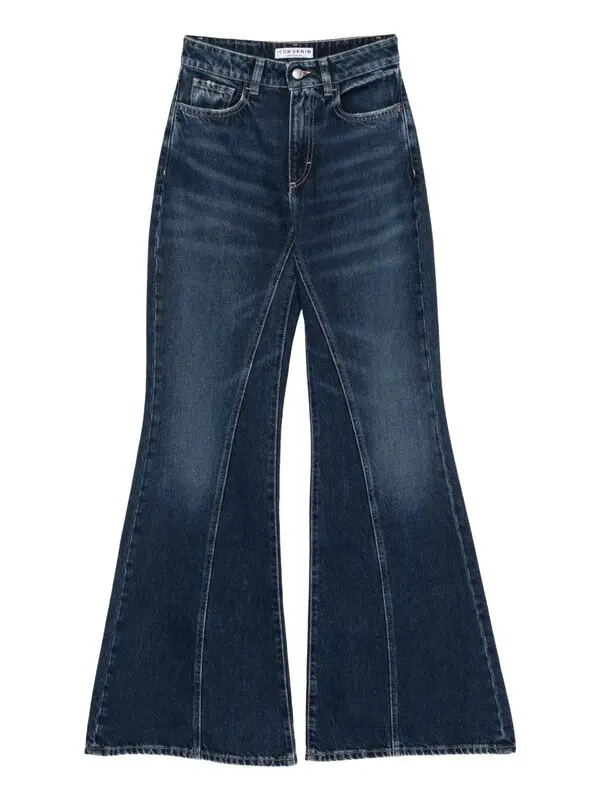 ICON DENIM LOS ANGELES Stella Flared Jeans - Black