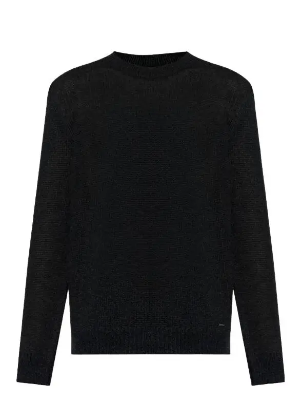 Dsquared2 Logo Plaque Knitted Jumper - Black