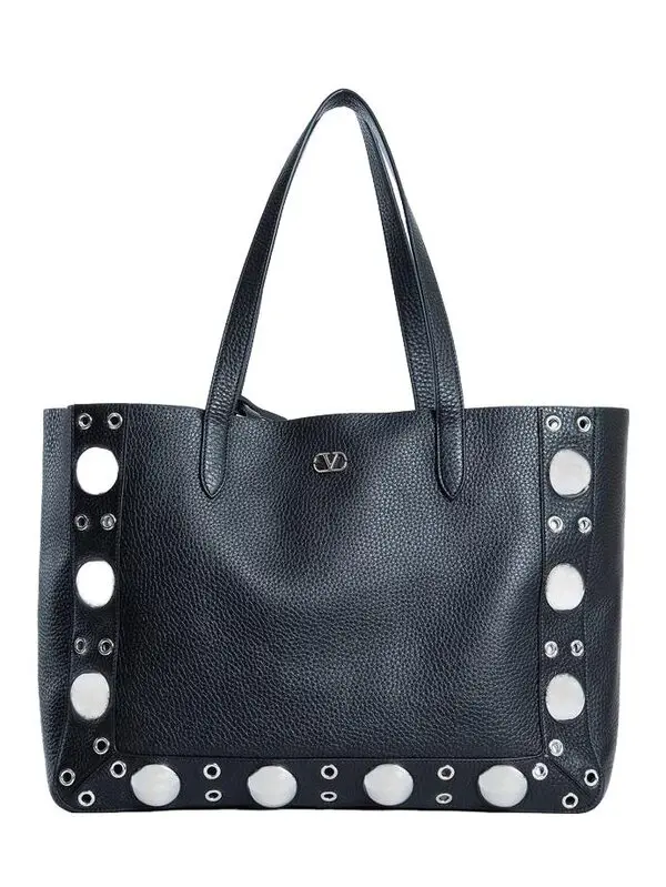 Valentino Garavani Medium Nellecôte Tote Bag - Black