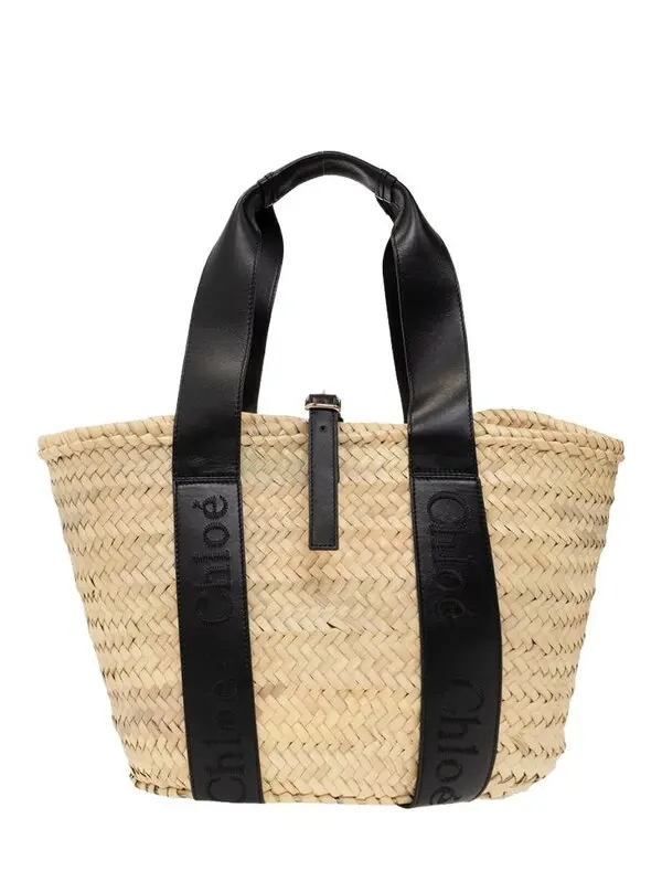 Chloé Sense Medium Basket Bag - Nude