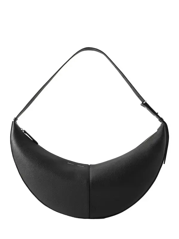 Proenza Schouler Slide Paneled Full-grain Leather Shoulder Bag - Black