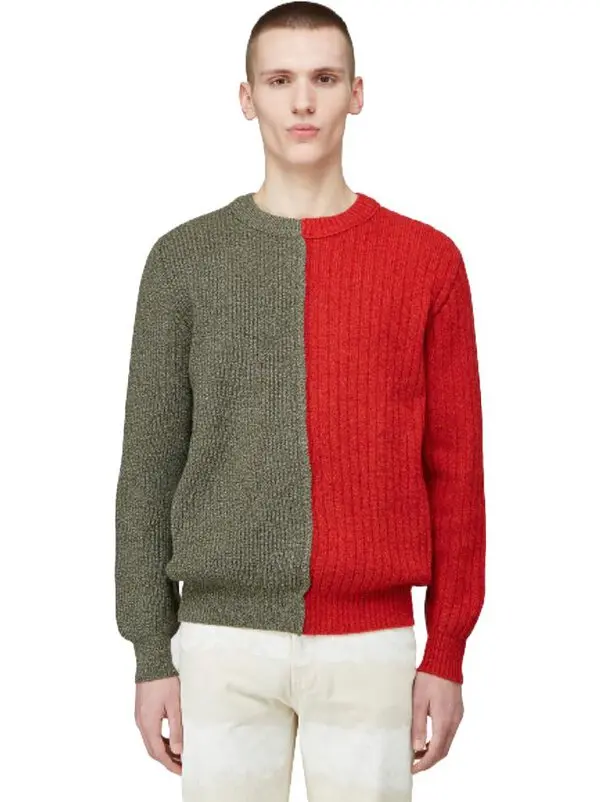 Pringle Of Scotland Contrast Color Design Pullover - Green